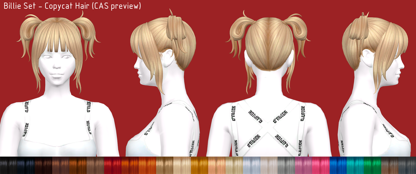 Прическа Billie Hair | Sims4Mods