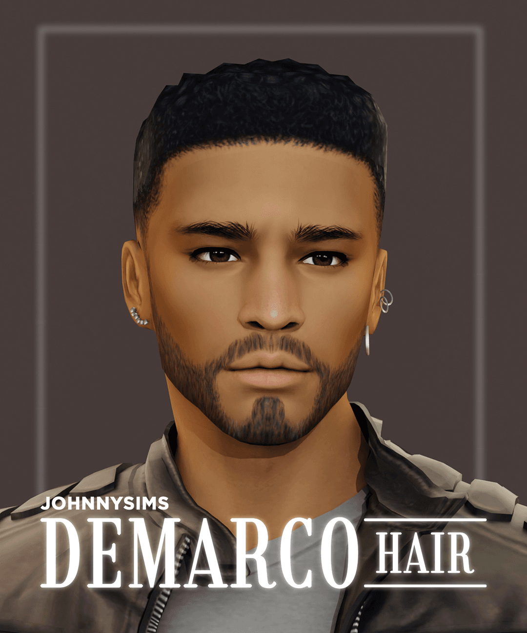 Прическа Demarco Hair | Sims4Mods