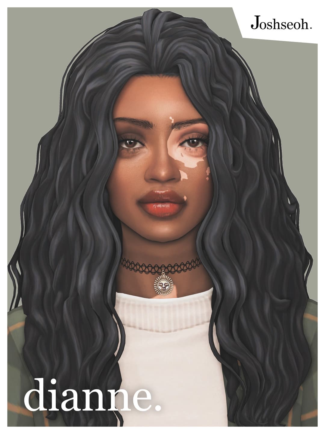 Прическа Dianne Hair | Sims4Mods