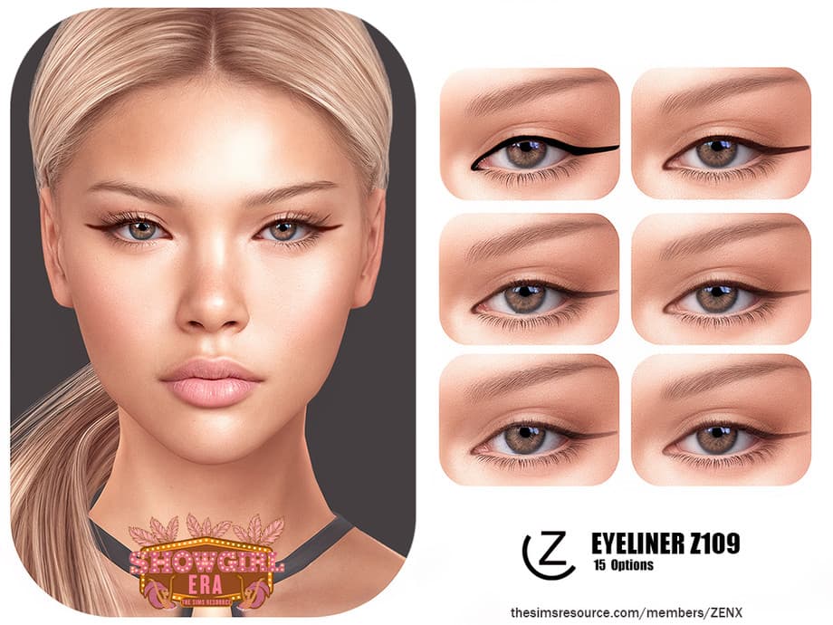 Подводка для глаз Eyeliner Z109 | Sims4Mods