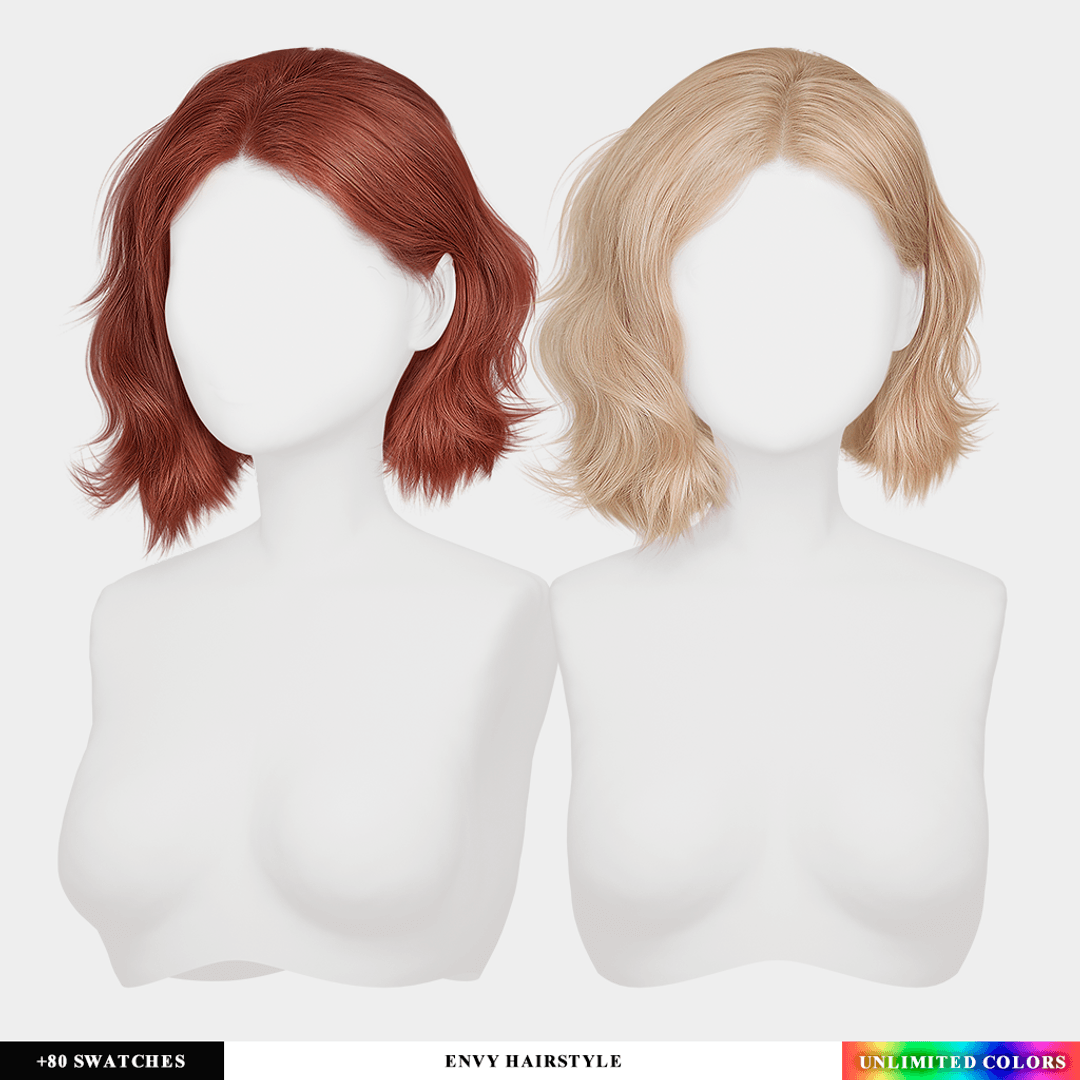 Прическа Envy Hairstyle | Sims4Mods