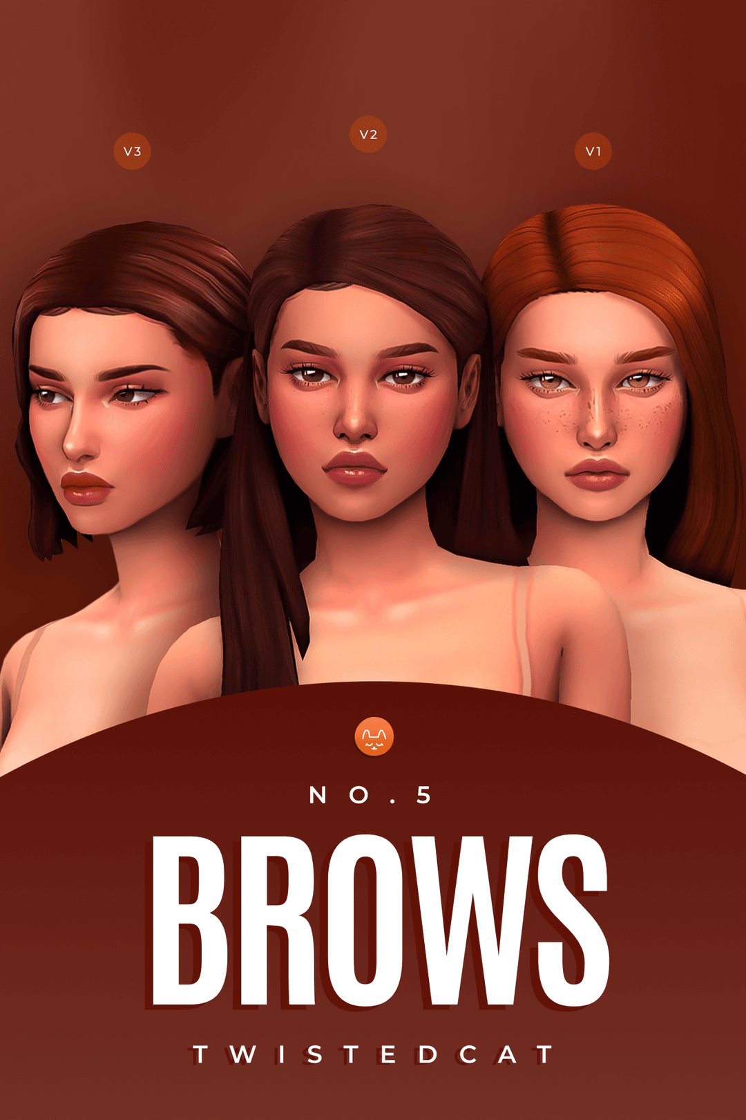 Набор бровей Eyebrow Set No5 | Sims4Mods