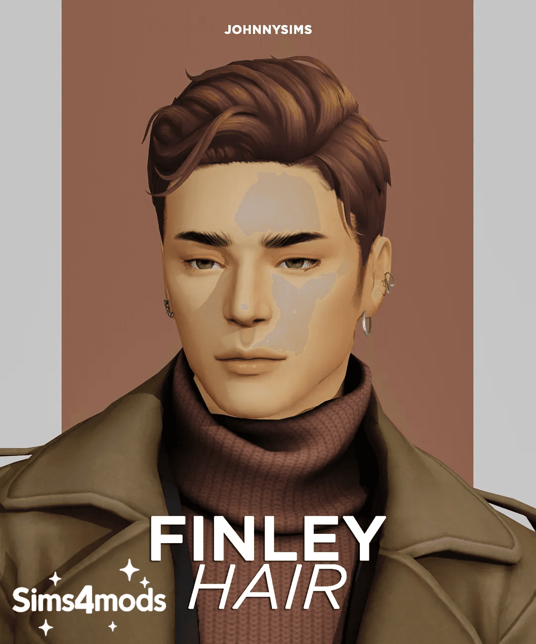 Прическа Finley Hair | Sims4Mods