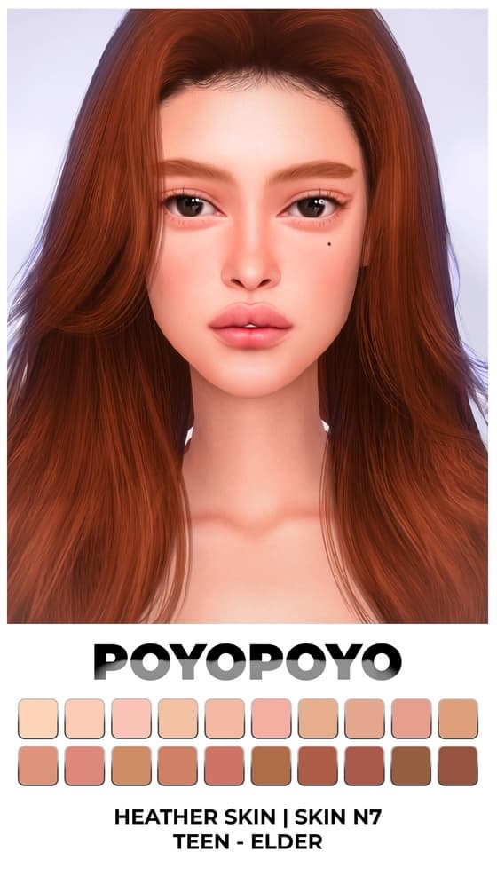 Скинтон Heather Skin N7 | Sims4Mods