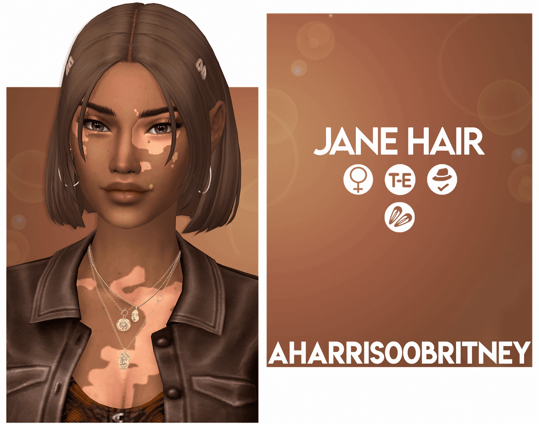 Прическа Jane Hair | Sims4Mods