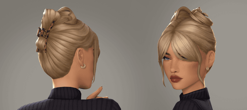 Прическа Lucy Hair | Sims4Mods