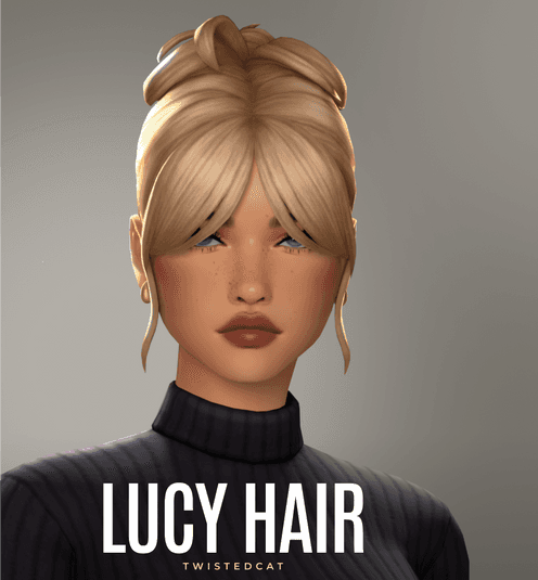Прическа Lucy Hair | Sims4Mods