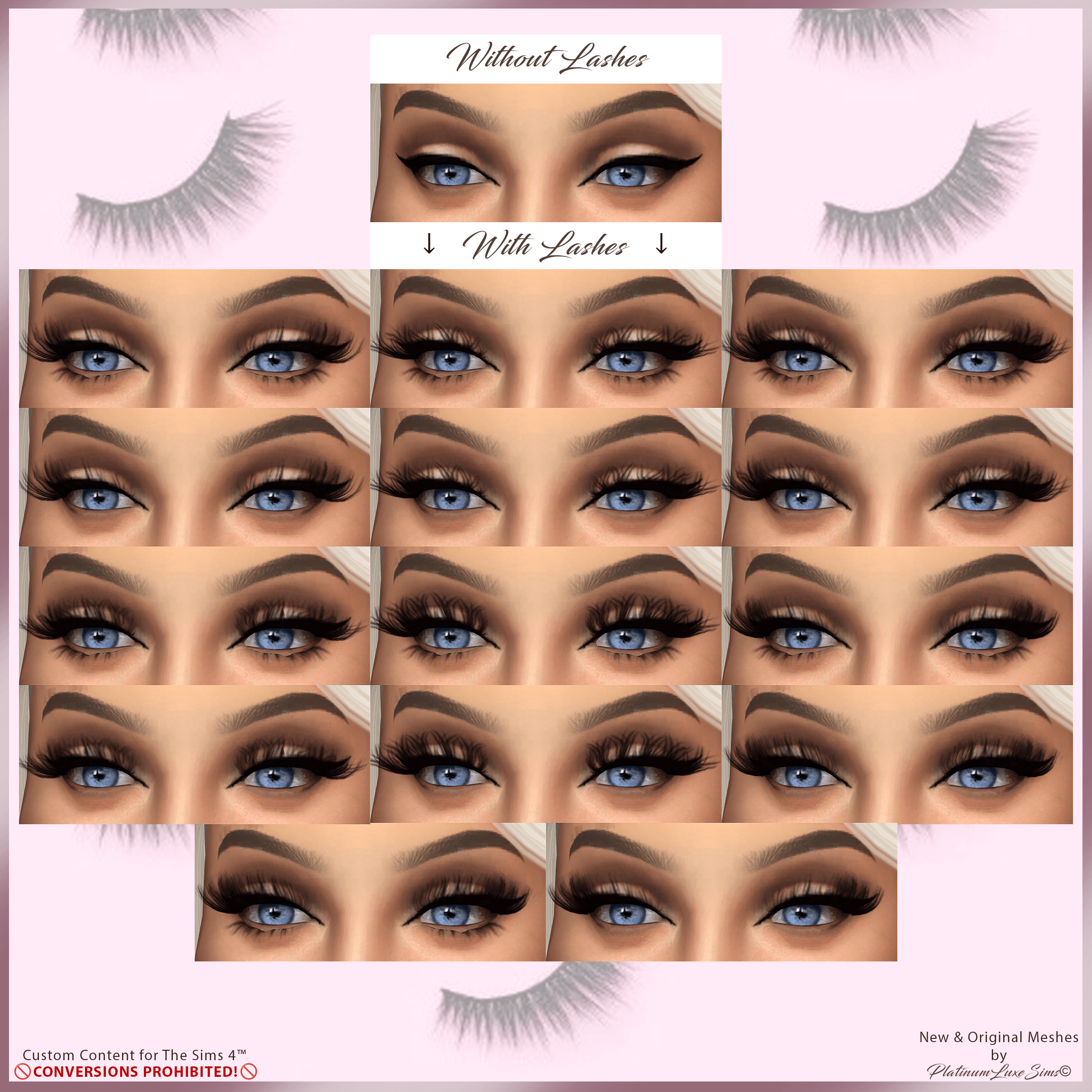 Ресницы Luxury Lashes Vol.1 | Sims4Mods