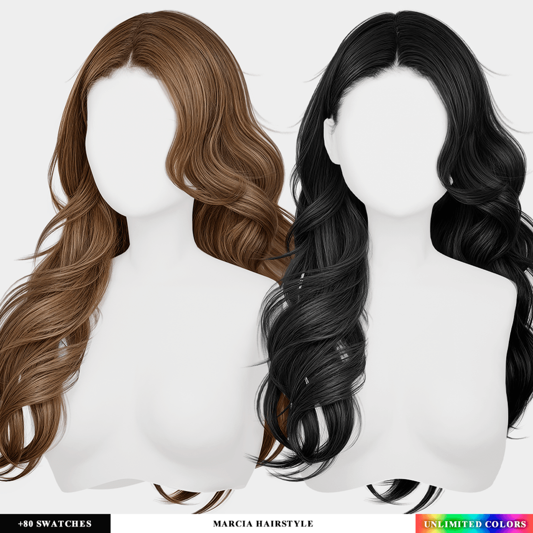 Прическа Marcia Hairstyle | Sims4Mods