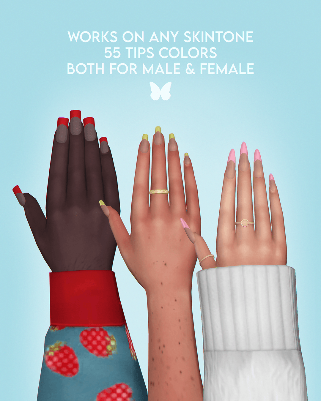Коллекция ногтей Nail It! | Sims4Mods
