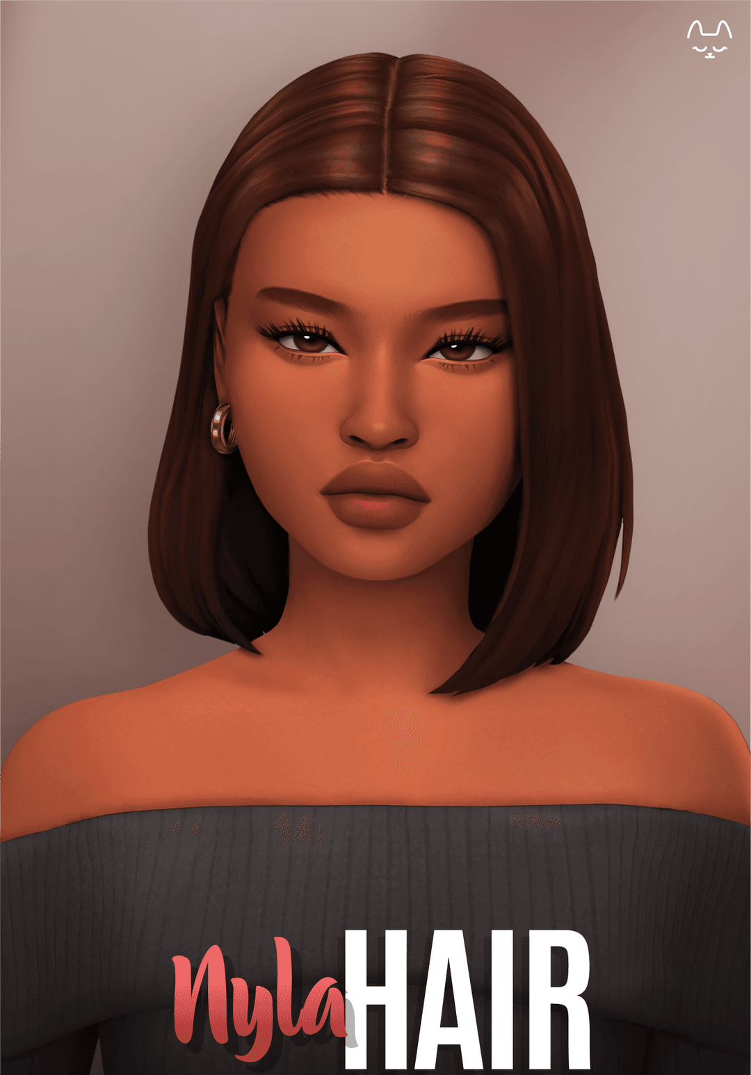 Прическа Nyla Hair | Sims4Mods
