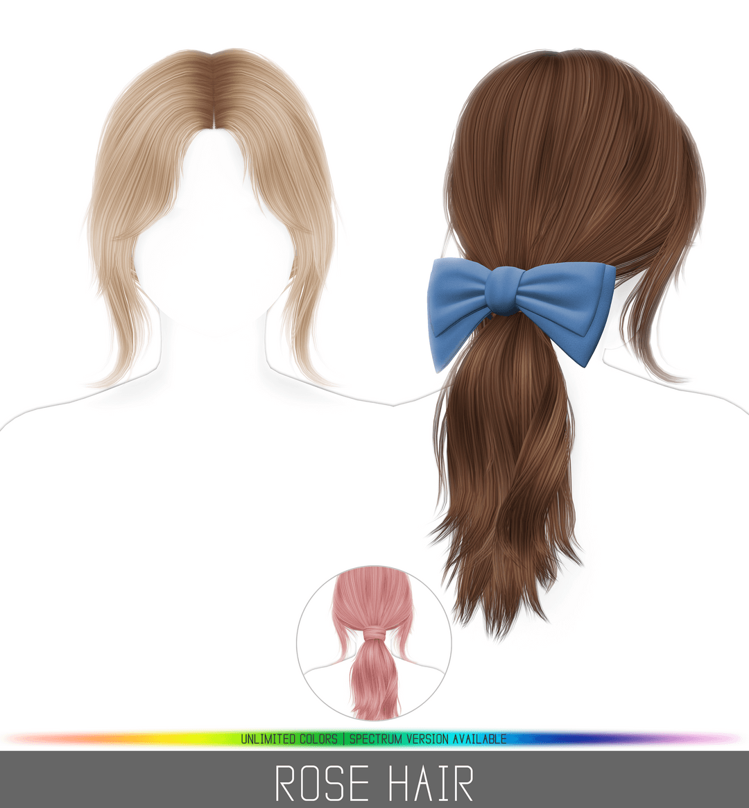 Прическа Rose Hair | Sims4Mods