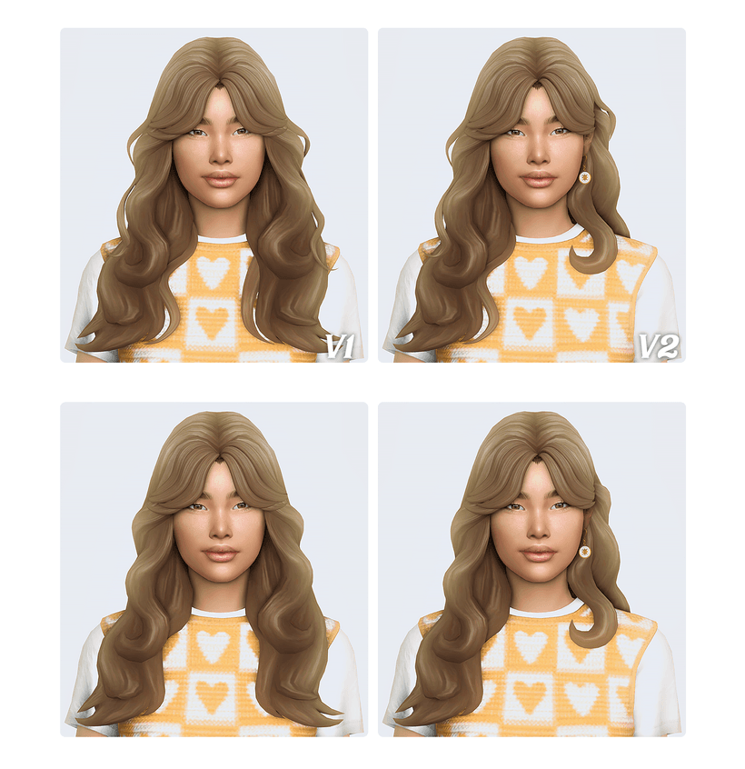 Прическа Rhoda Hairstyle | Sims4Mods