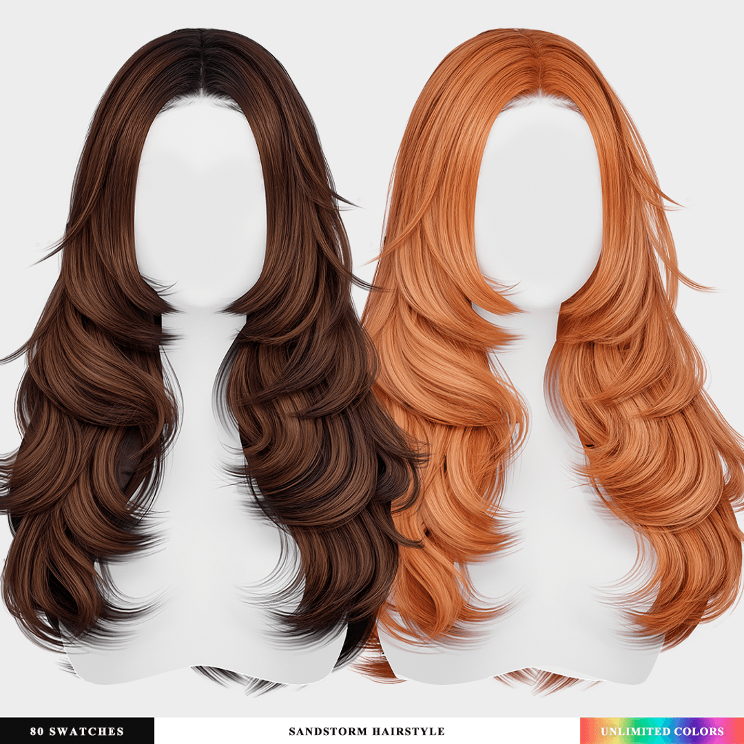 Прическа Sandstorm Hairstyle | Sims4Mods