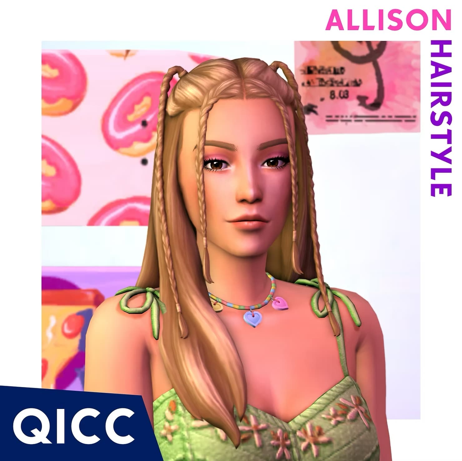 Набор причесок Y2K set | Sims4Mods