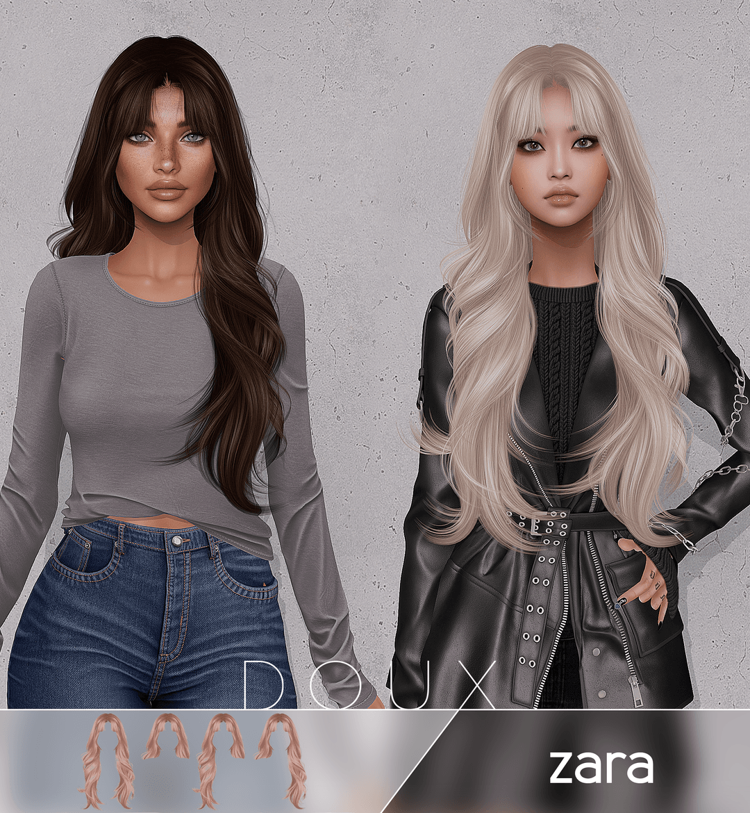 Прическа Zara | Sims4Mods