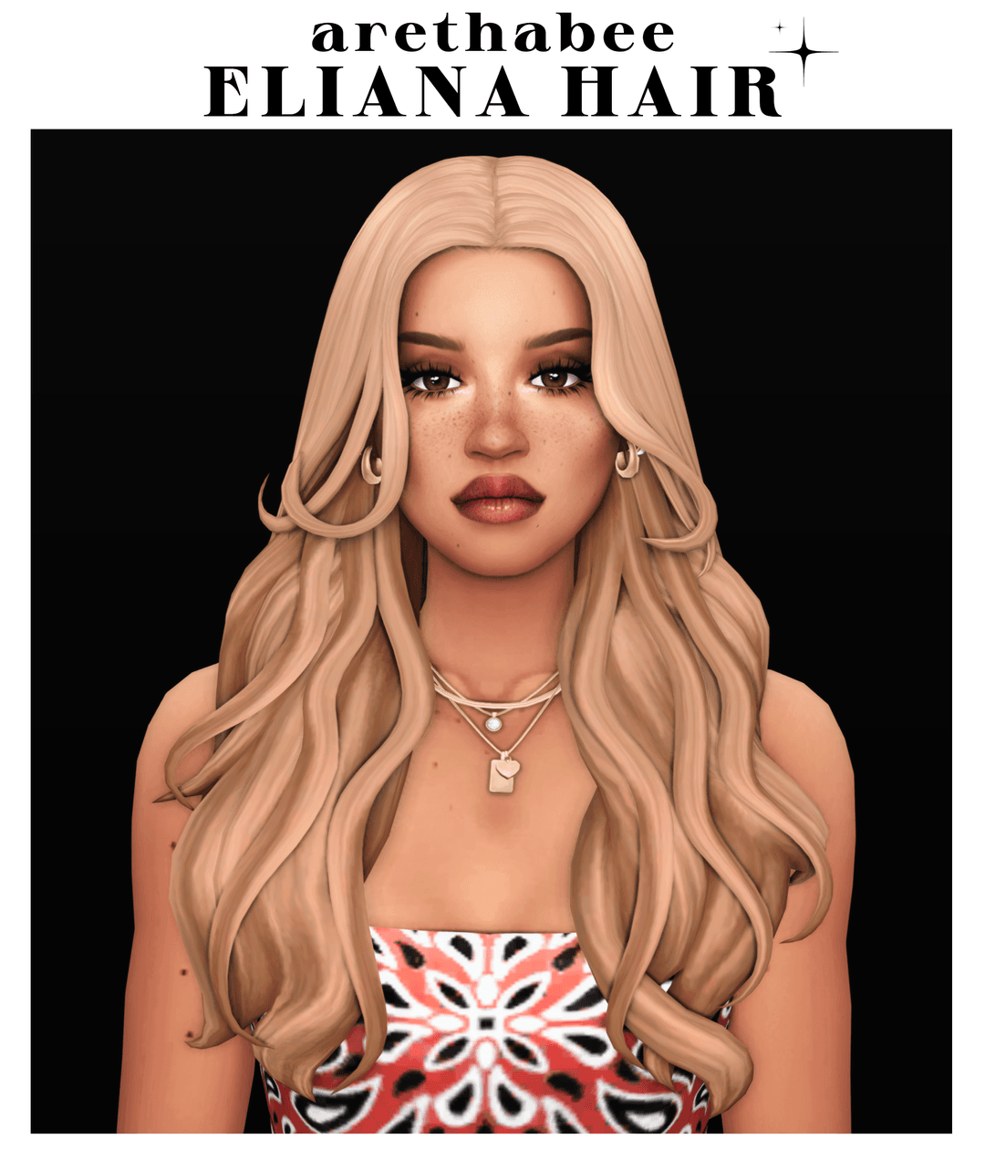 Прическа Eliana Hair | Sims4Mods