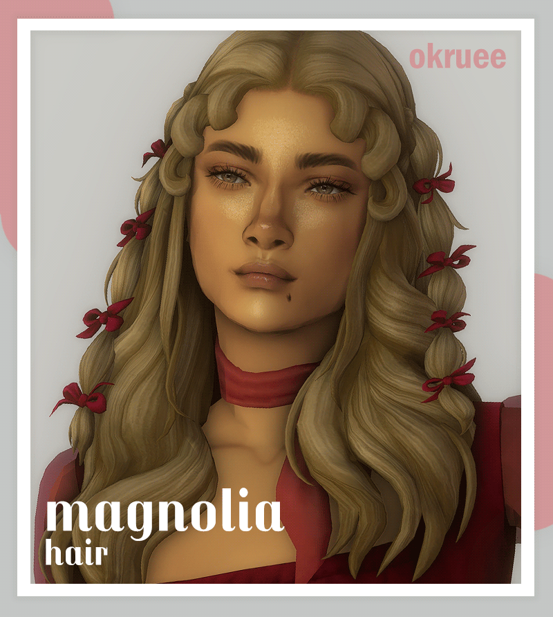 Прическа Magnolia | Sims4Mods