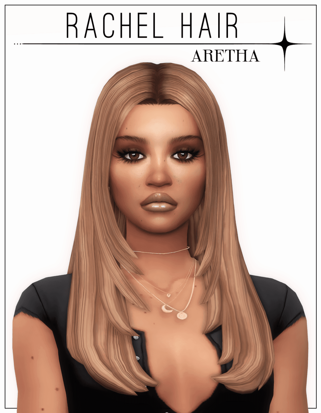 Прическа Rachel Hair | Sims4Mods