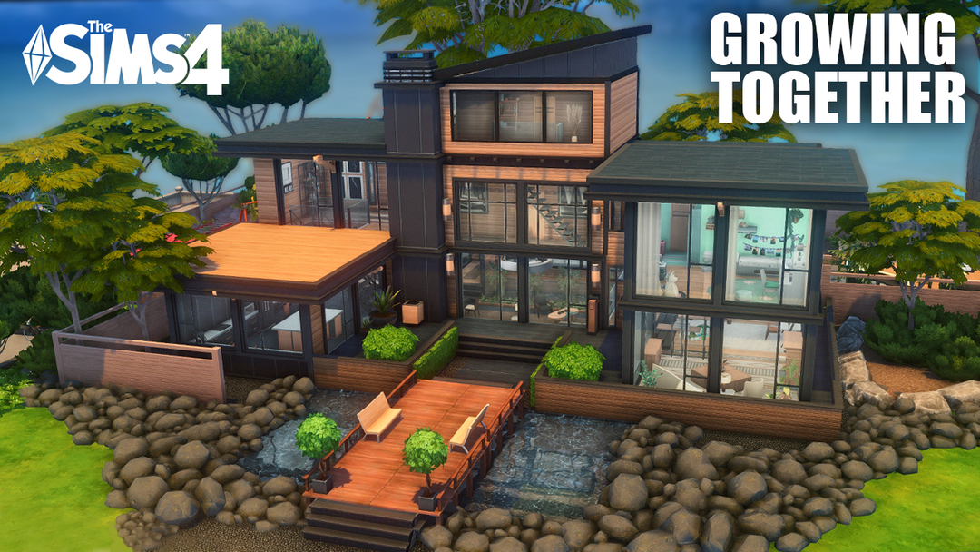 Дом Modern San Sequoia Home (no CC) | Sims4Mods