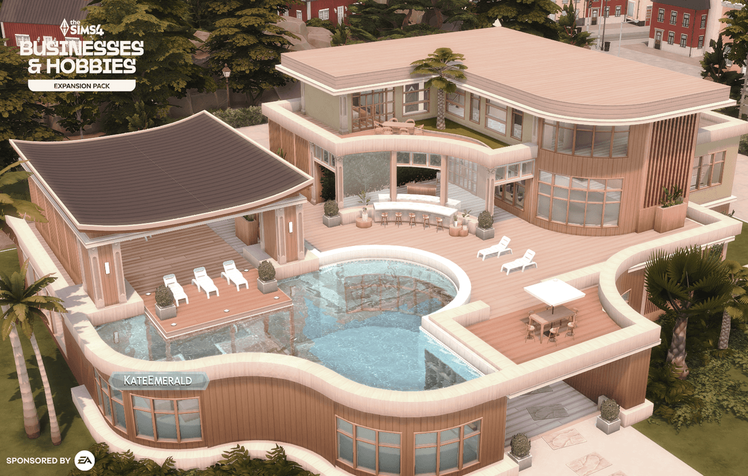 Участок Retreat & Spa (no CC) | Sims4Mods