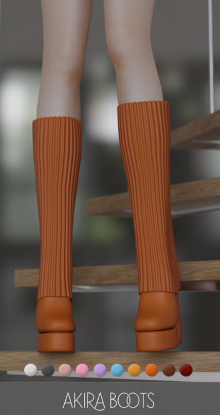 Ботинки Akira | Sims4Mods