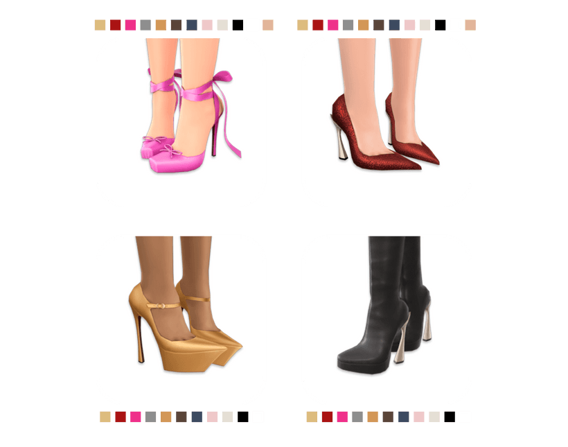 Сет обуви Allure | Sims4Mods