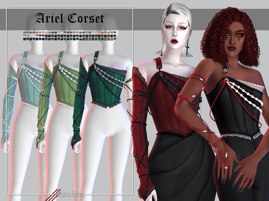 Корсет Ariel Corset | Sims4Mods