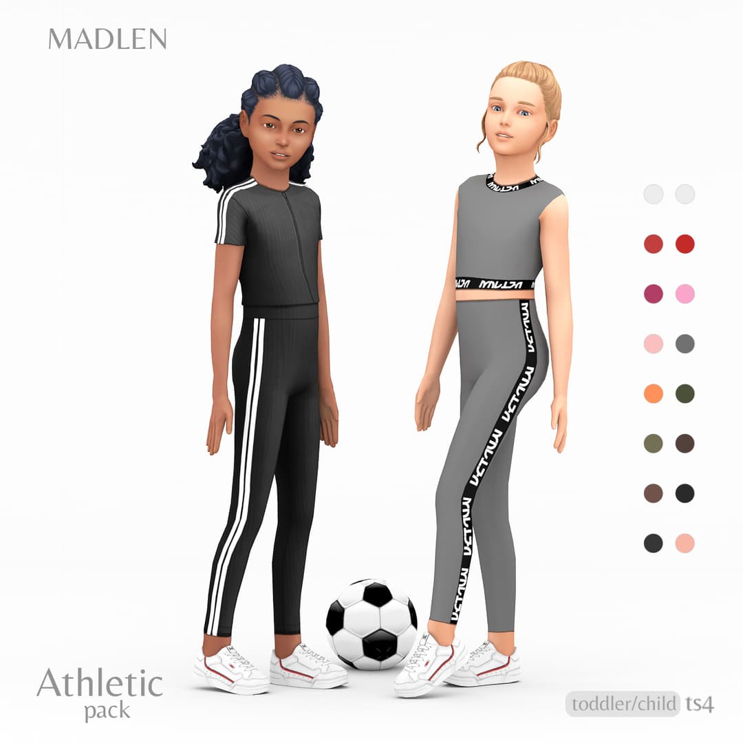 Спортивные костюмы Athletic Pack | Sims4Mods
