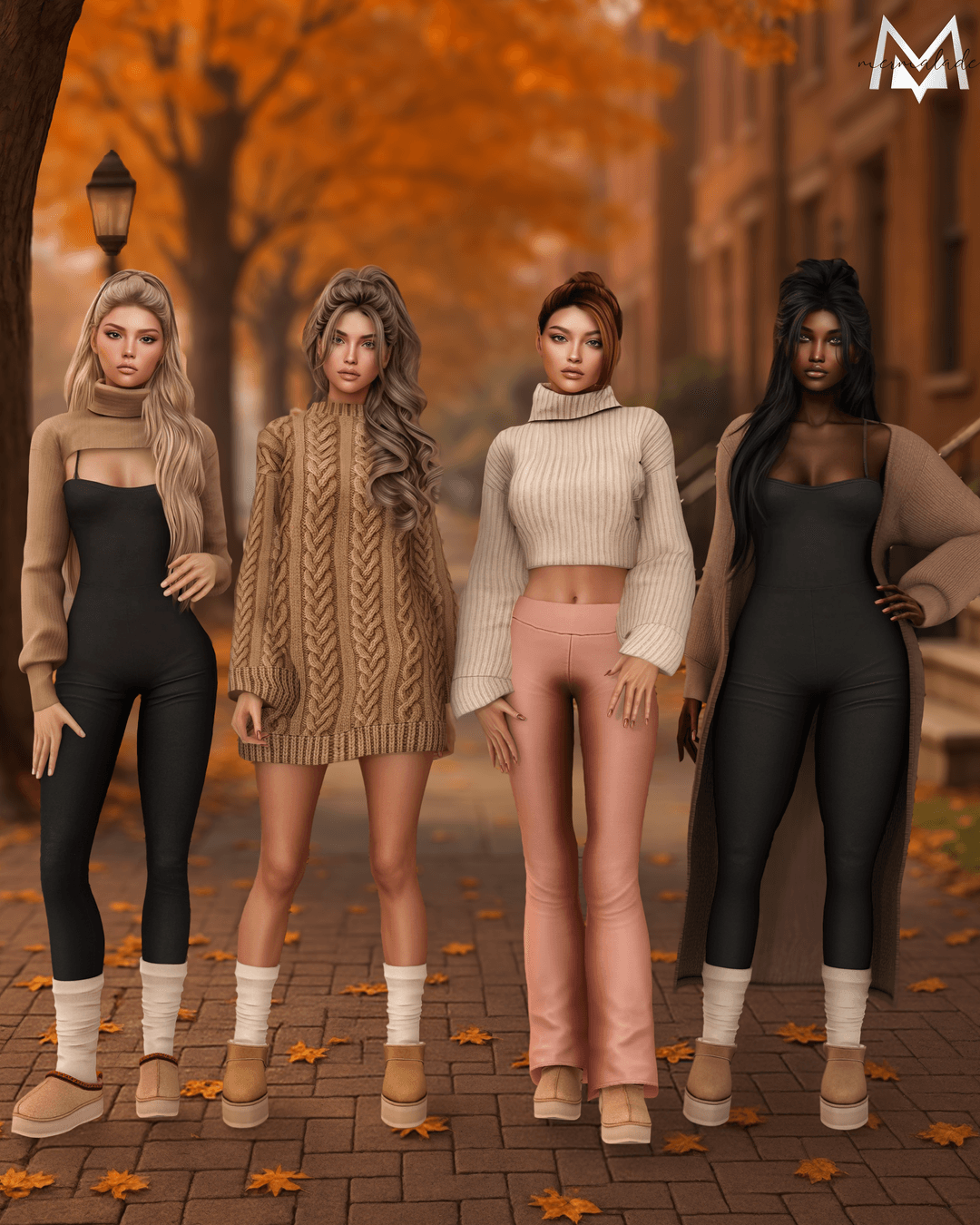 Коллекция одежды Autumn Lounge | Sims4Mods