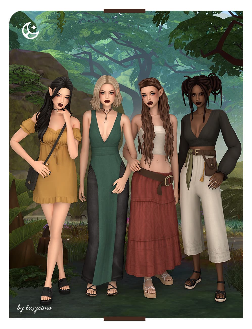 Коллекция одежды Boho Core Collection | Sims4Mods