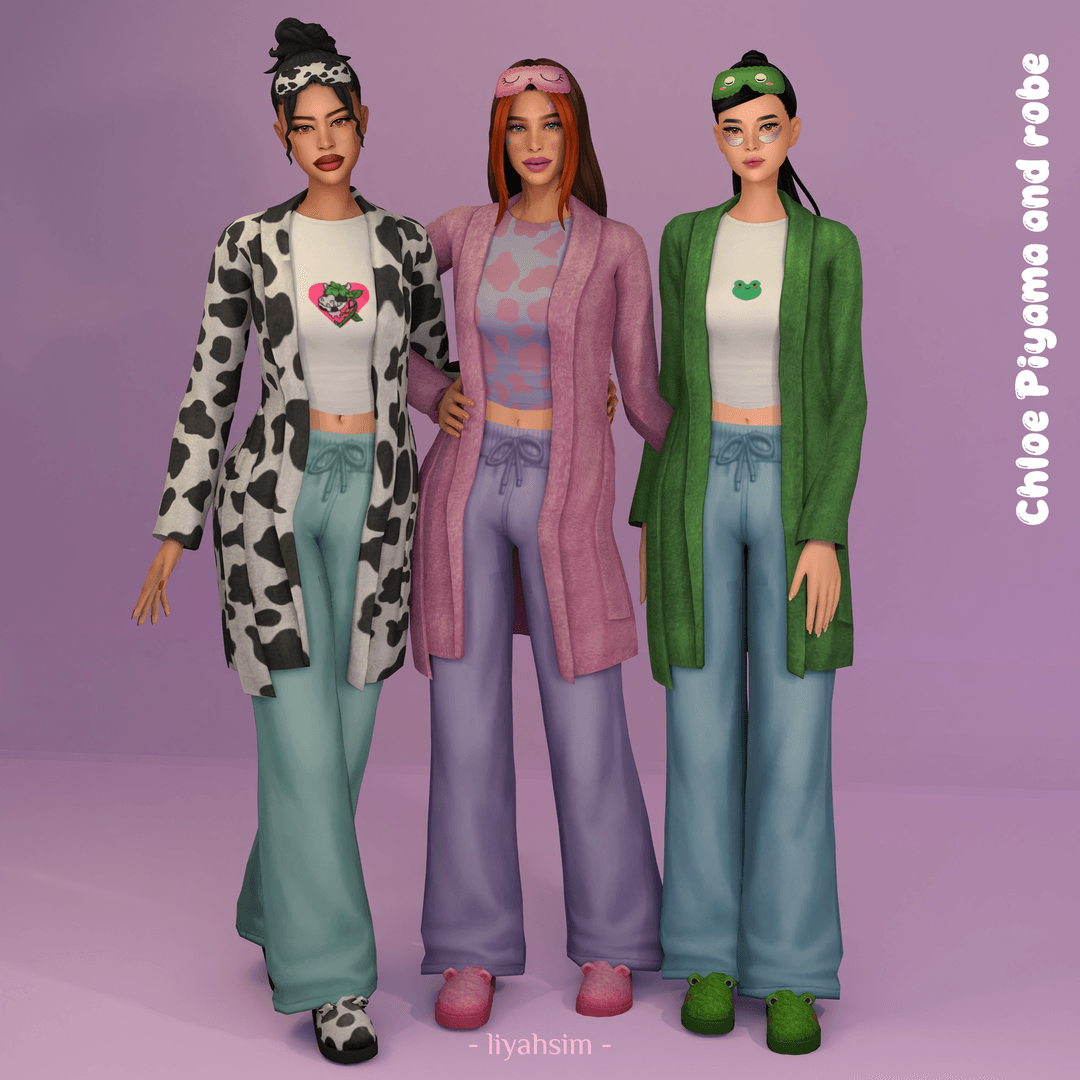 Коллекция пижам Bratz Slumber Party | Sims4Mods