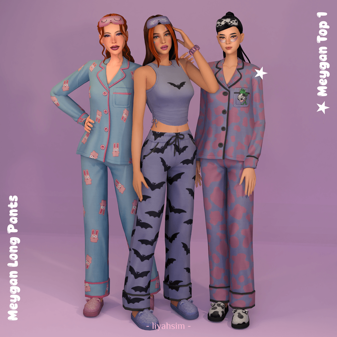 Коллекция пижам Bratz Slumber Party | Sims4Mods