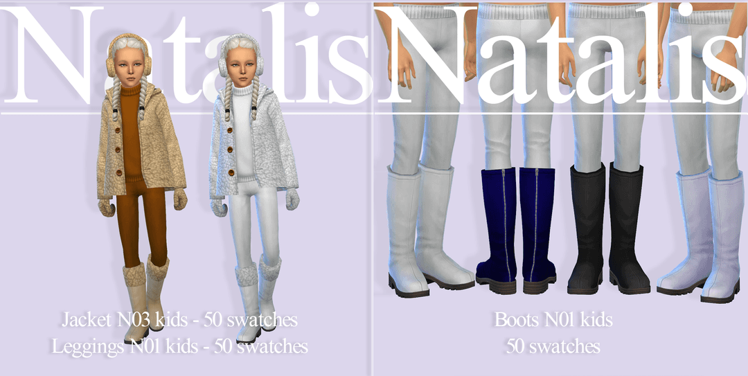 Коллекция детской зимней одежды Children's Outerwear 2026 | Sims4Mods
