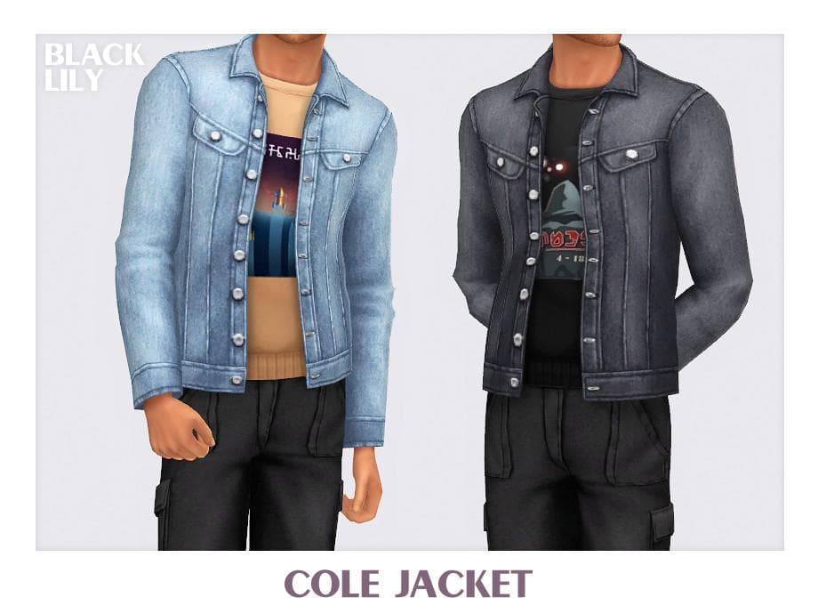 Куртка Cole Jacket | Sims4Mods