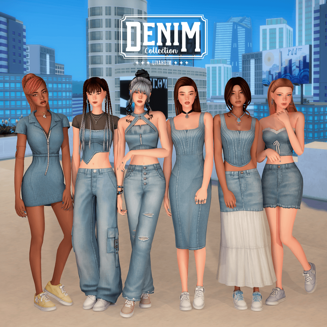 Джинсовая коллекция Denim Collection | Sims4Mods