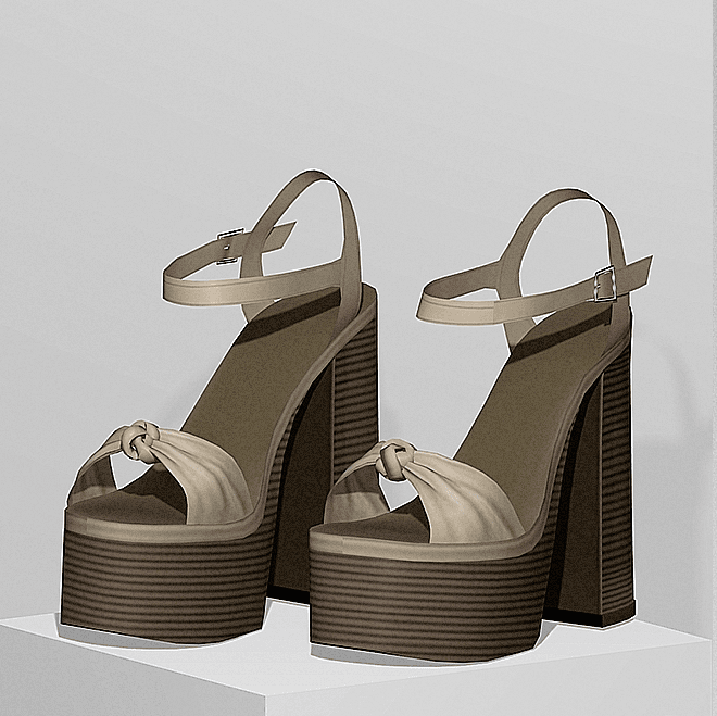 Босоножки на платформе Daft Sandals | Sims4Mods
