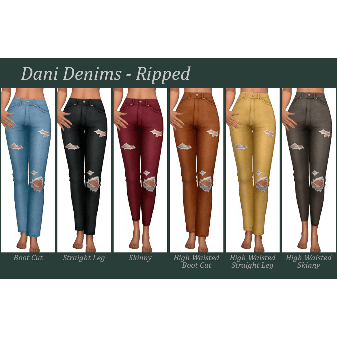 Сет джинс Dani Denims | Sims4Mods