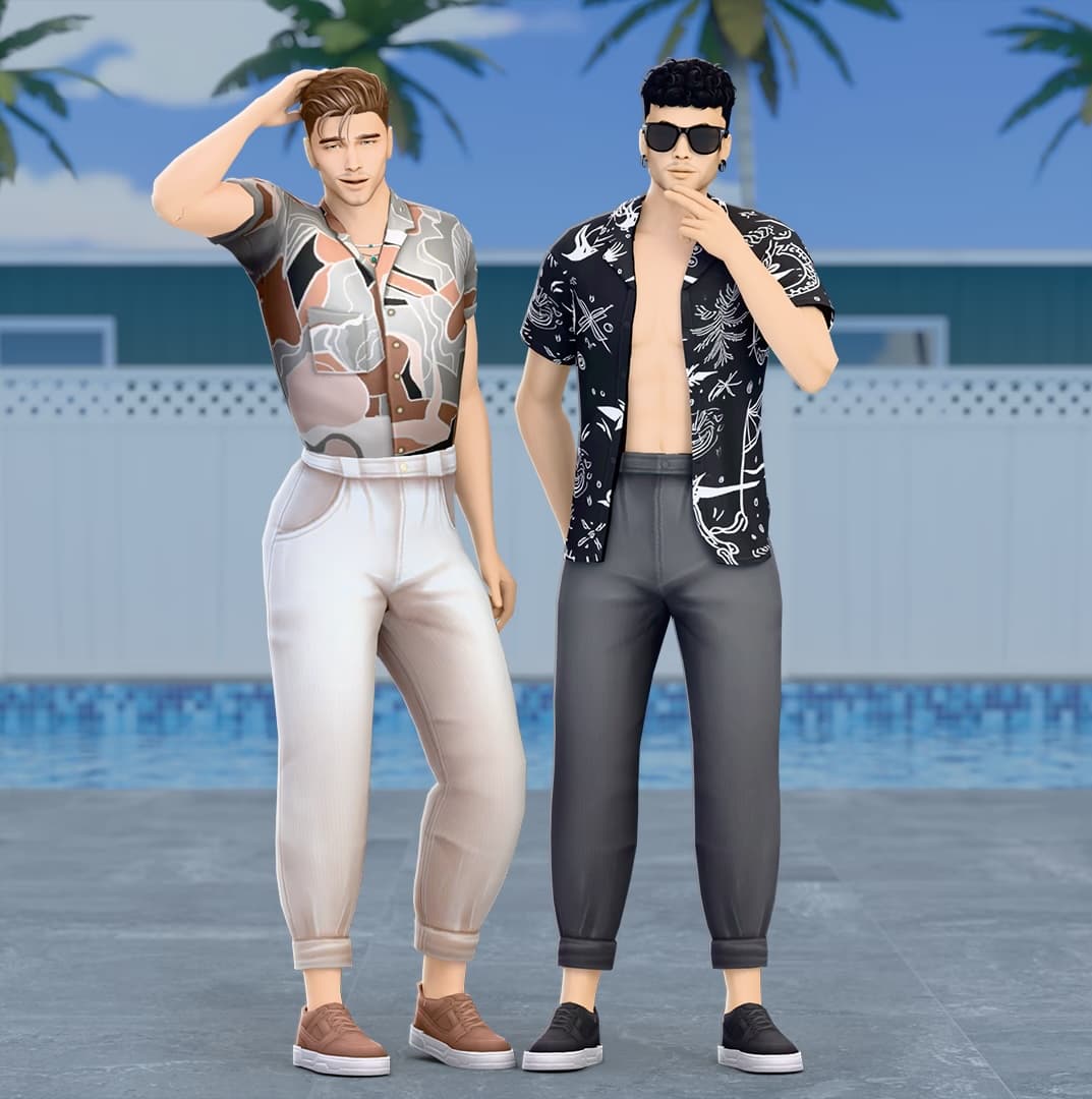 Мужской сет одежды Daniel Set | Sims4Mods