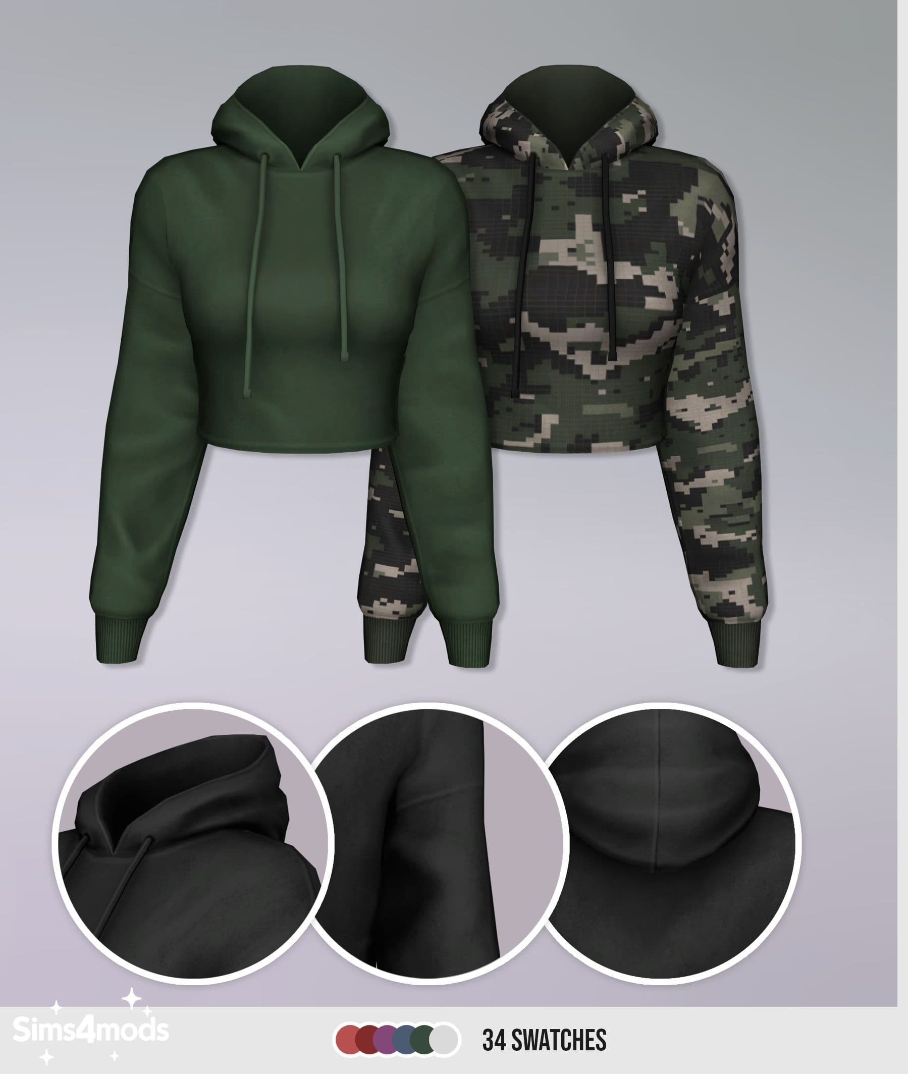 Худи для симочки Darla Hoodie | Sims4Mods