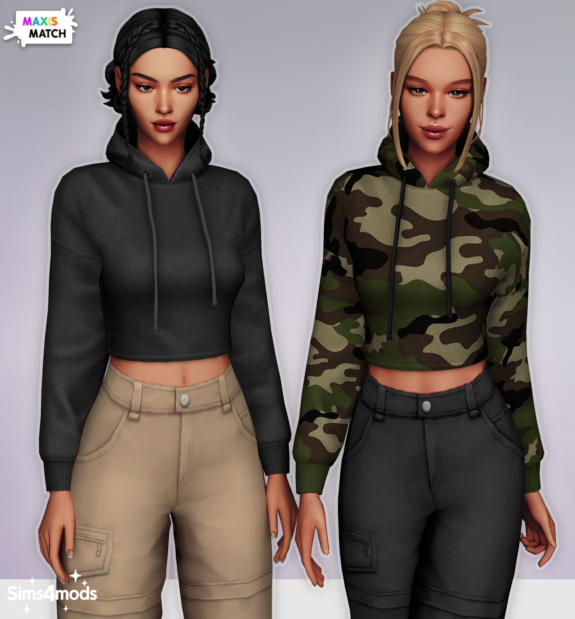 Худи для симочки Darla Hoodie | Sims4Mods