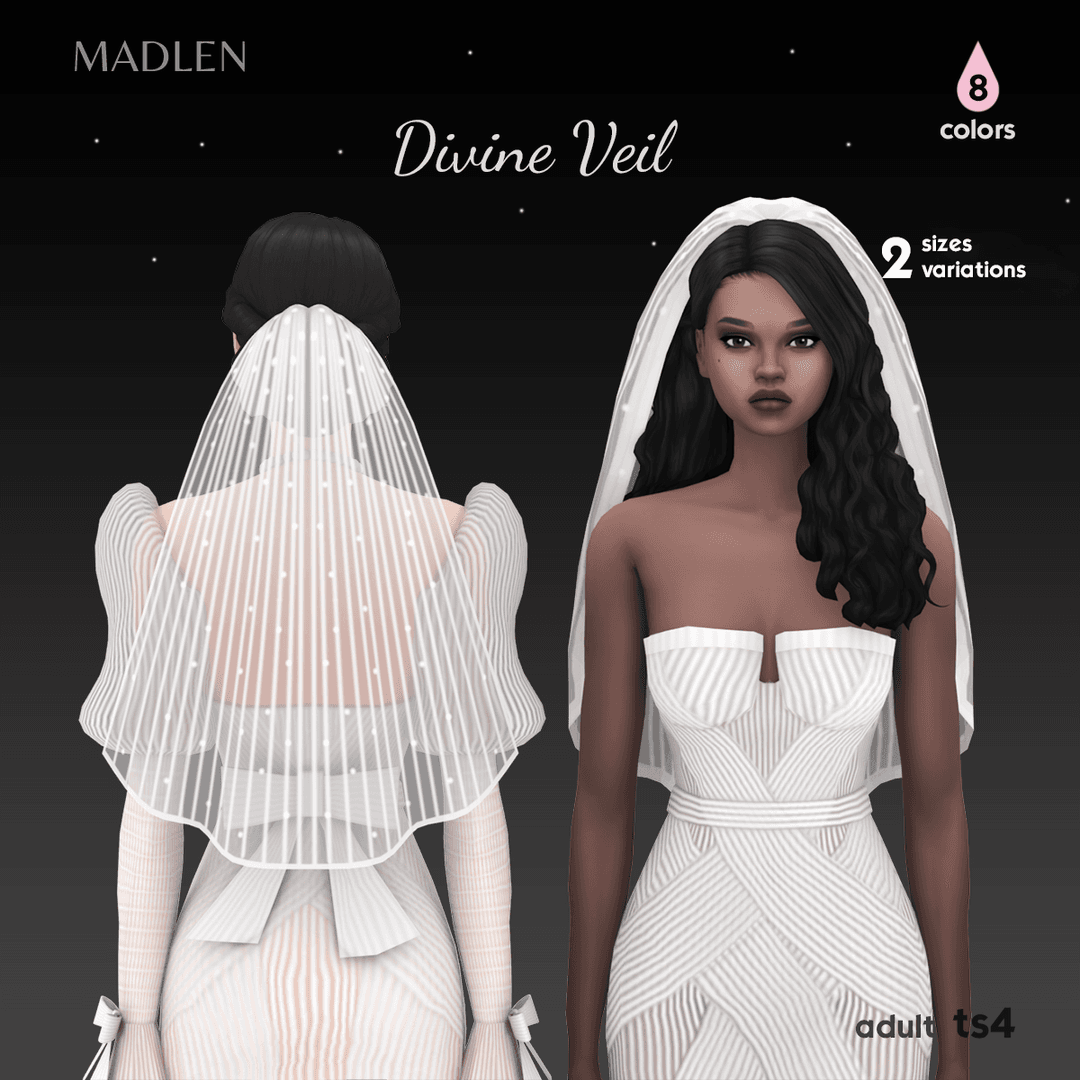 Фата Divine Veil | Sims4Mods