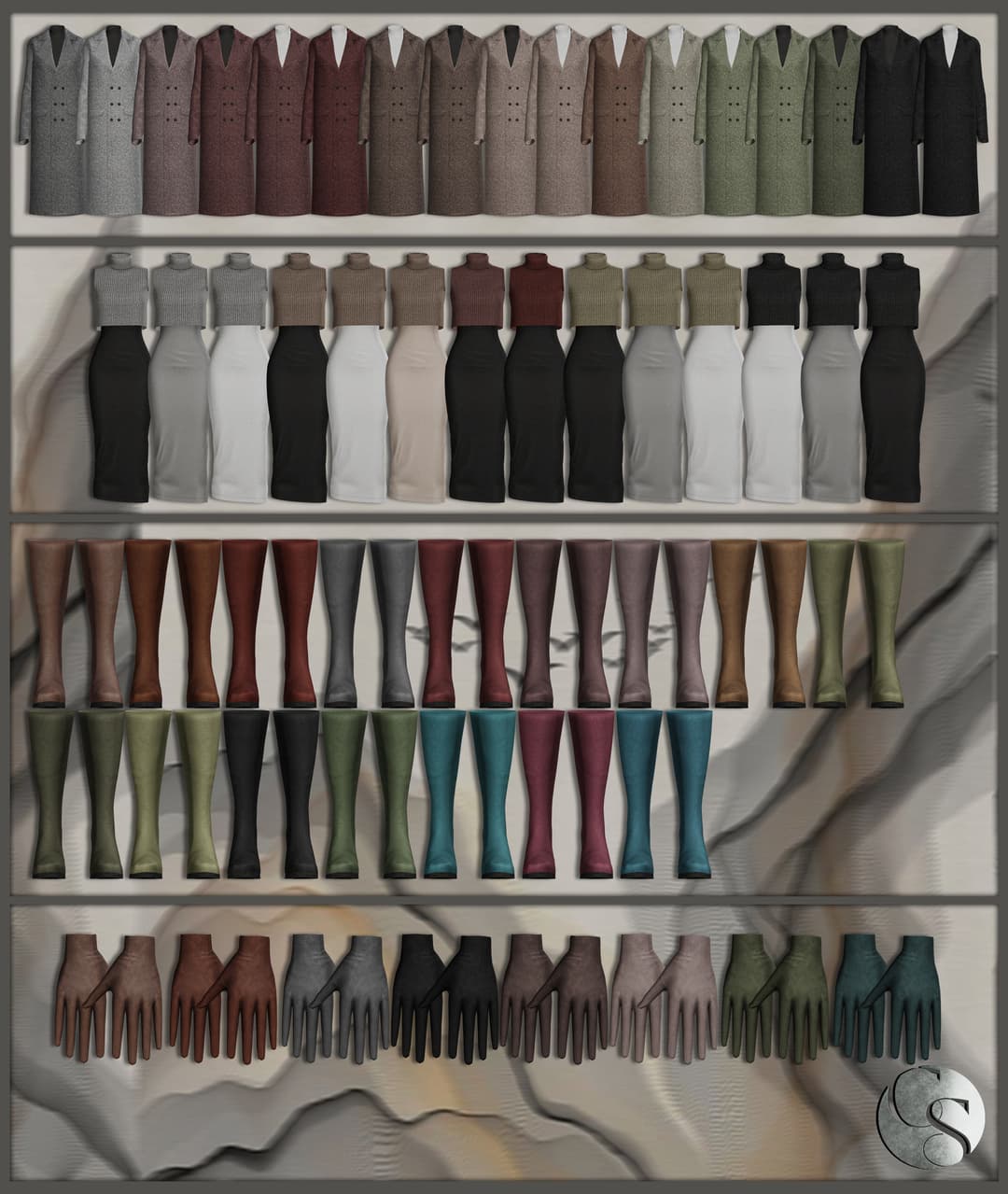 Сет одежды Earthy Elegance Collection | Sims4Mods
