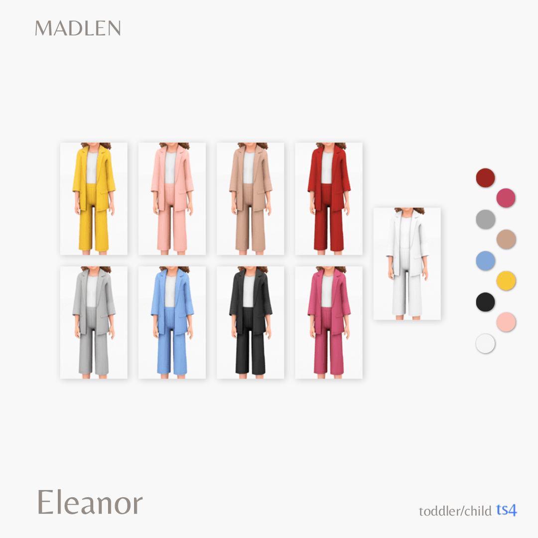 Комплект Eleanor Outfit | Sims4Mods
