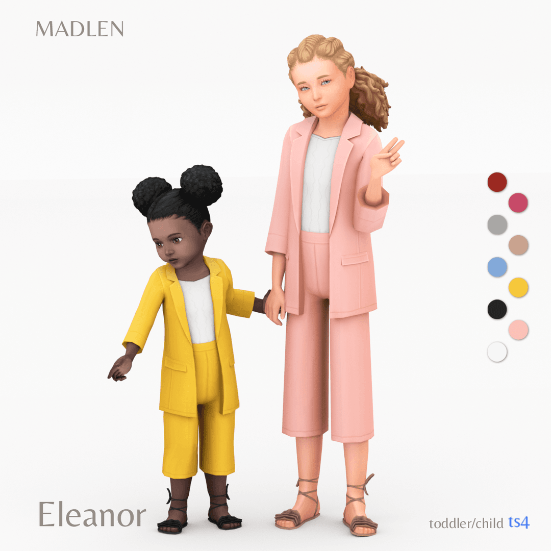 Комплект Eleanor Outfit | Sims4Mods