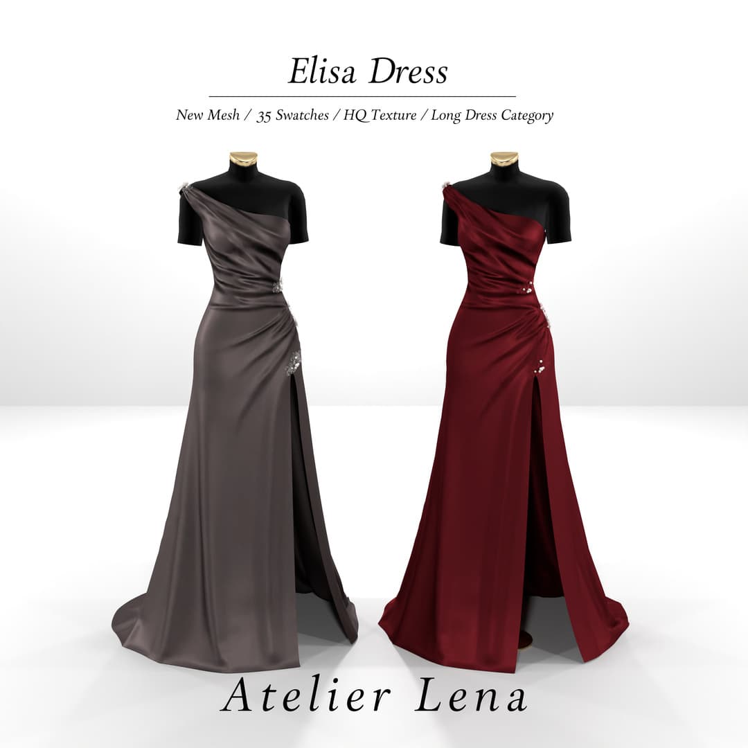 Платье Elisa Dress | Sims4Mods
