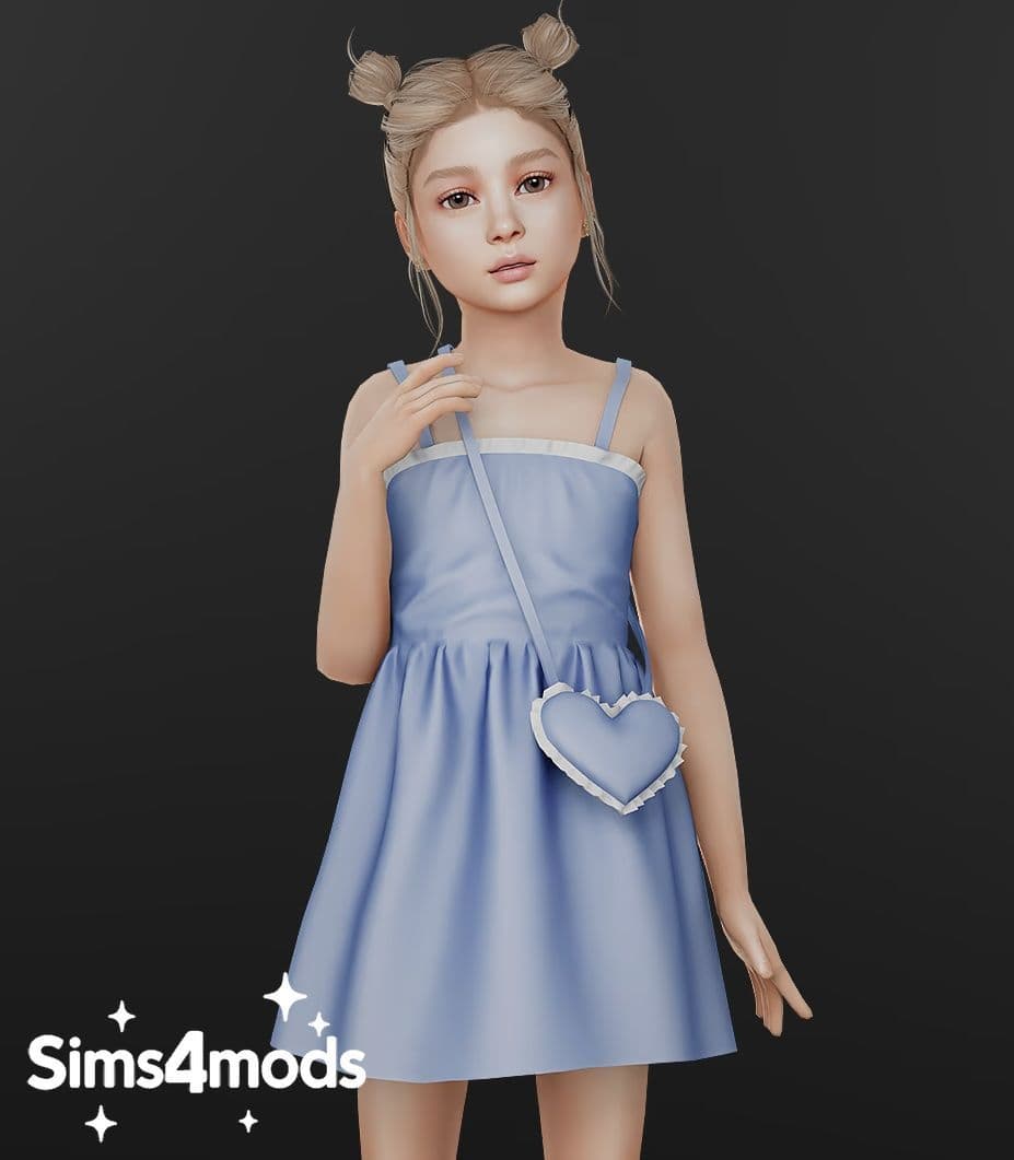 Детское платье Emily Dress | Sims4Mods