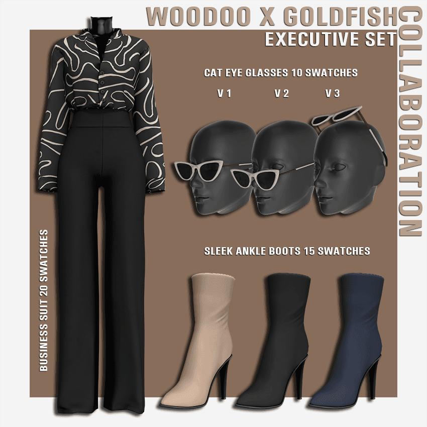 Коллекция Executive Set | Sims4Mods