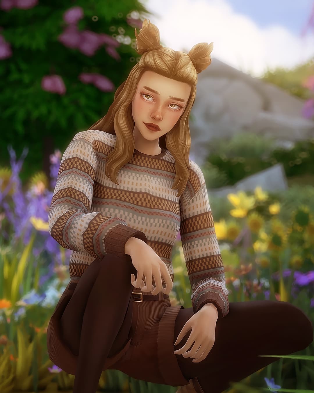 Сет одежды Explorer set - sweater & shorts | Sims4Mods