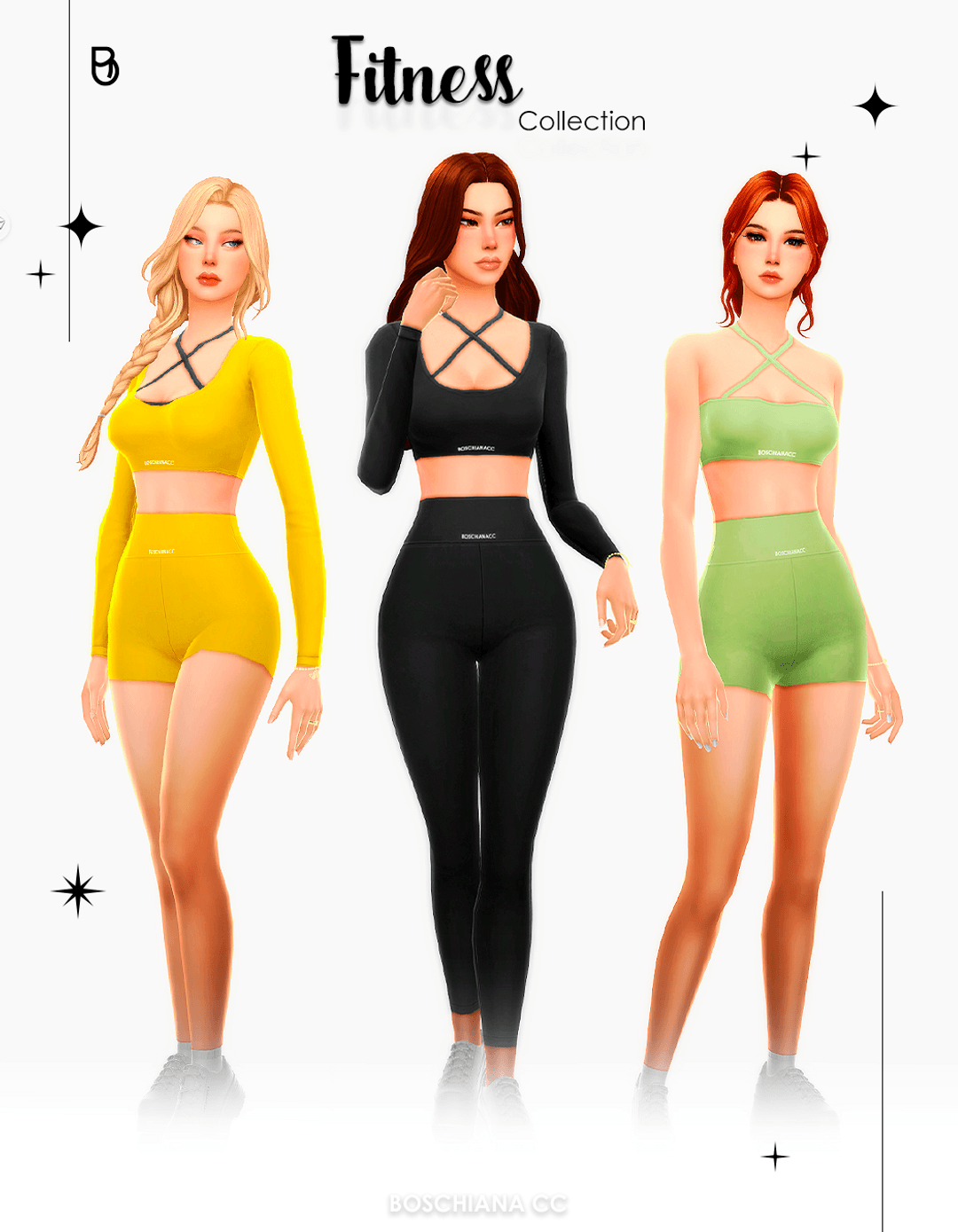 Набор спортивной одежды Fitness Collection | Sims4Mods